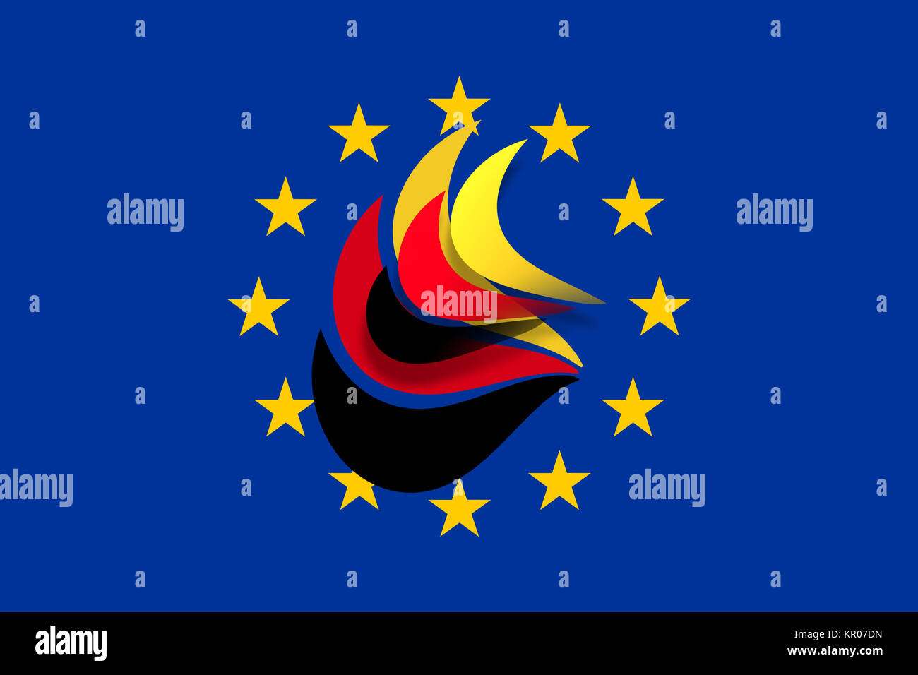 europe flag original colors Stock Photo - Alamy