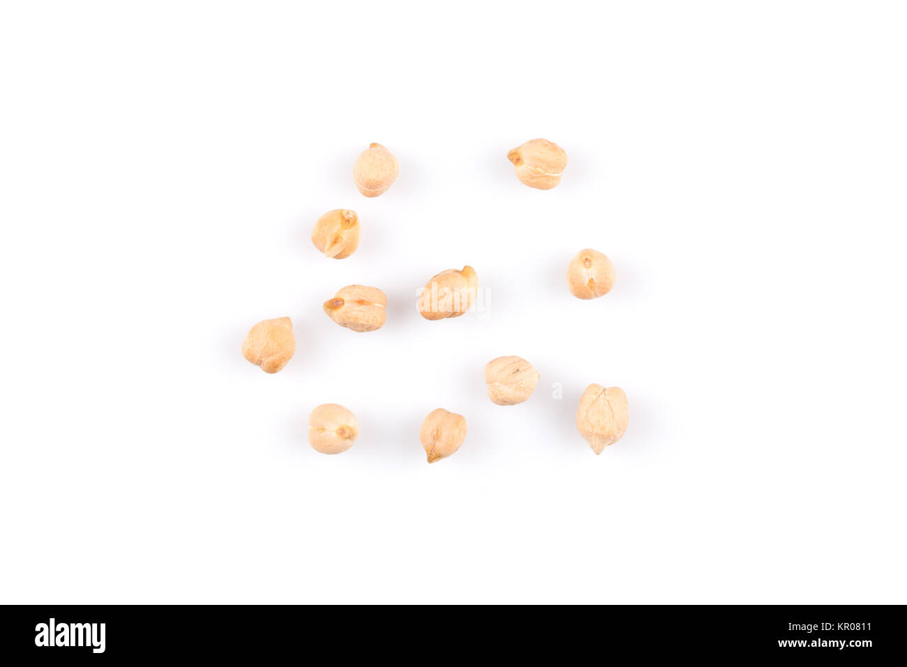 chickpea on white background Stock Photo - Alamy