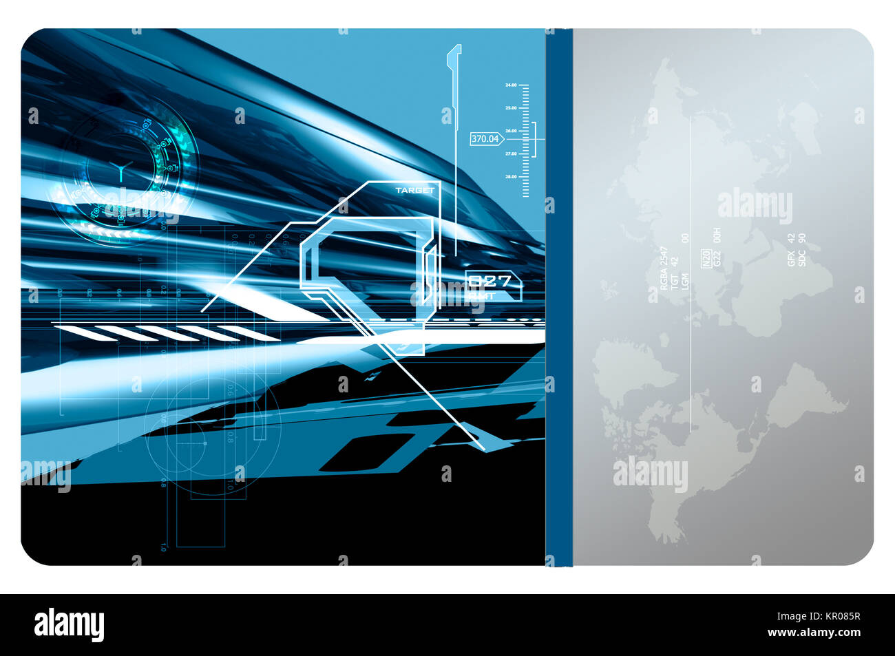 futuristic background with abstract elements for the design of business ...