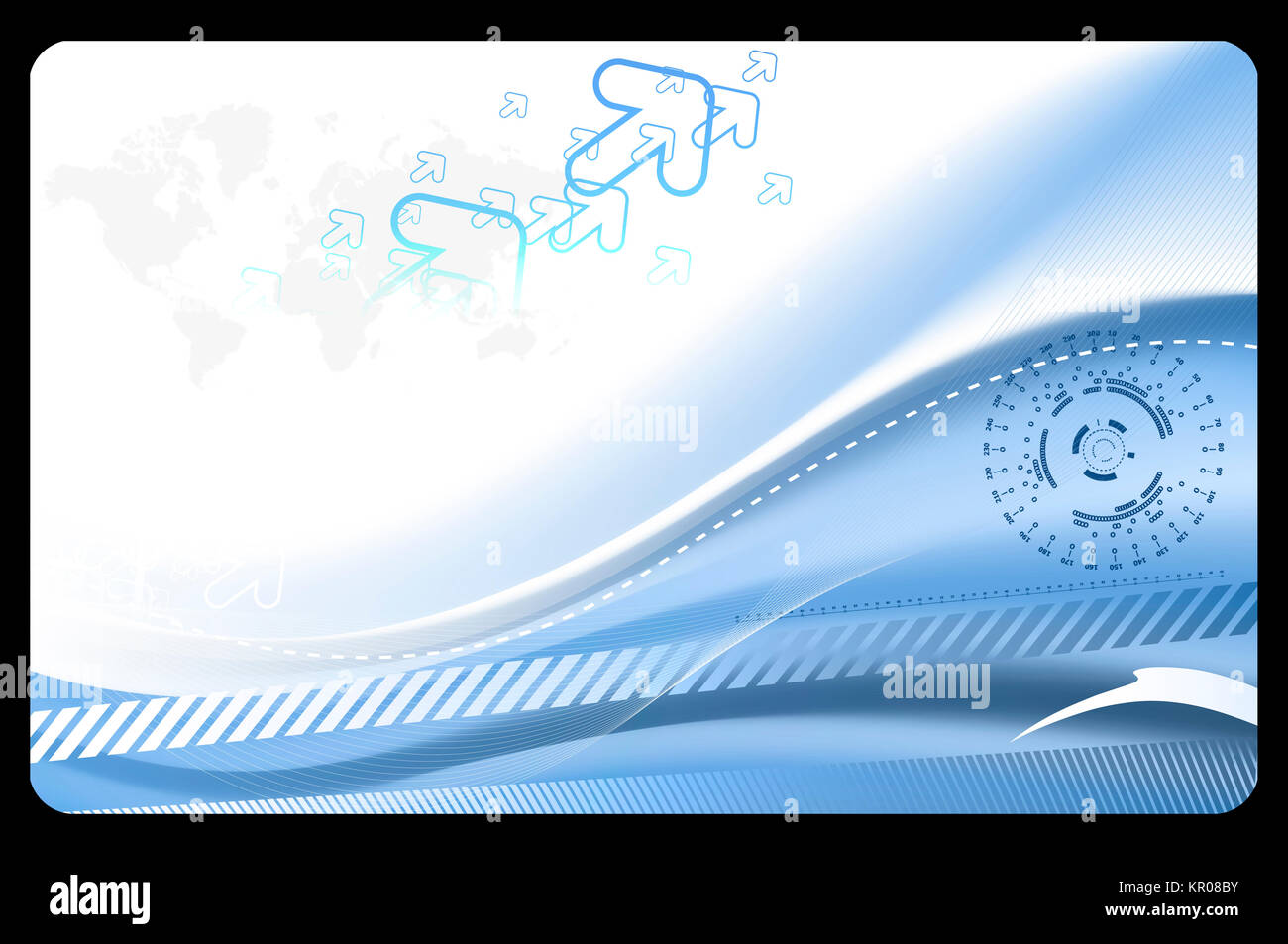 Abstract blue background for the design of business card Stock Photo ...