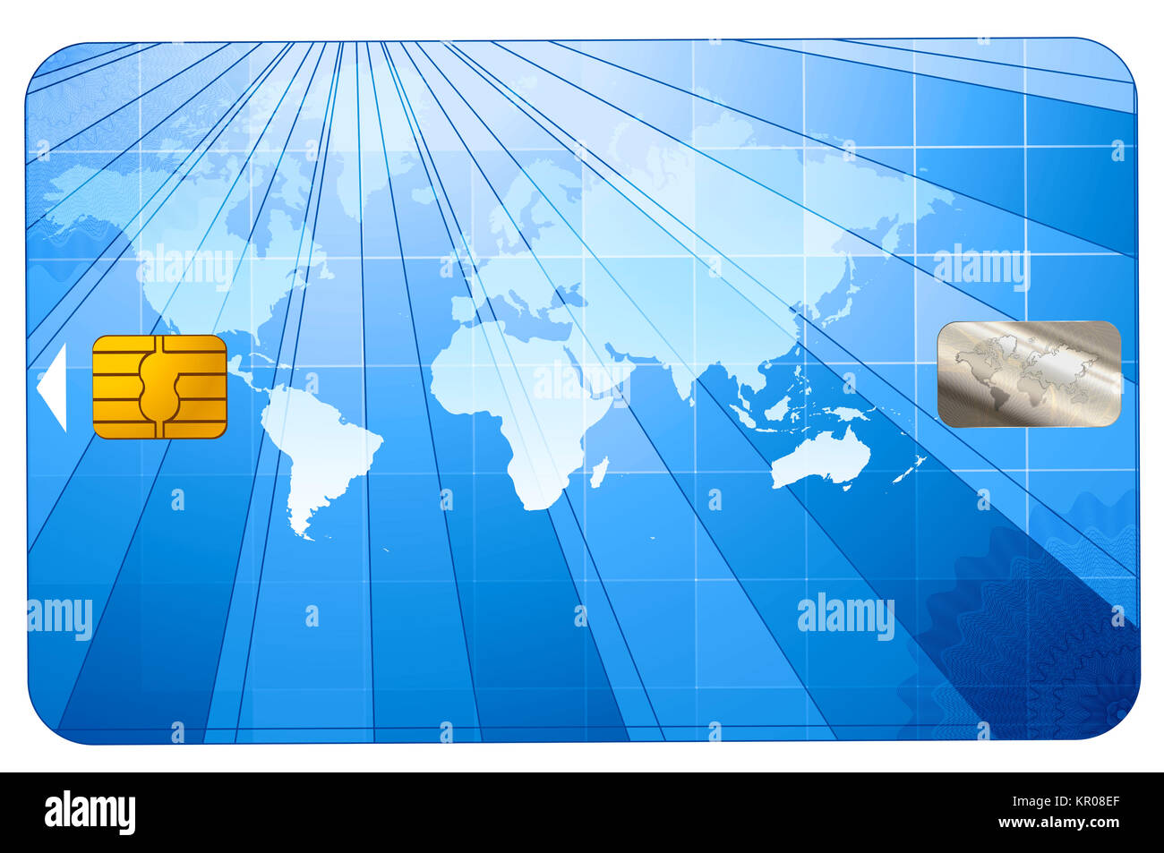 Blue futuristic background with abstract elements for the design of ...