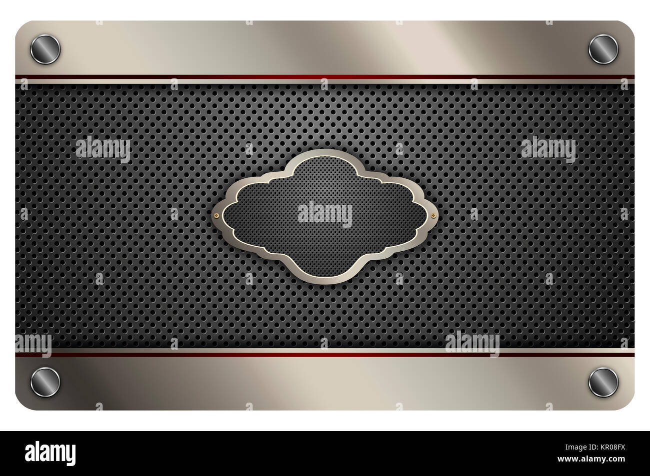 Abstract metal background with metal mesh and metal frame Stock Photo ...