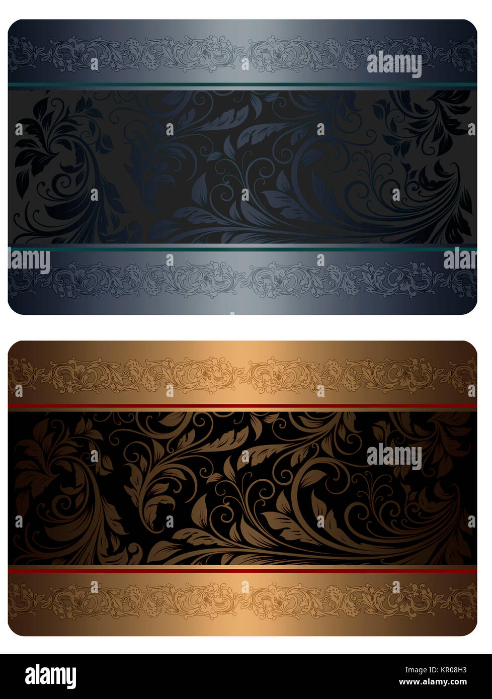 Business card elegant gold Cut Out Stock Images & Pictures - Alamy