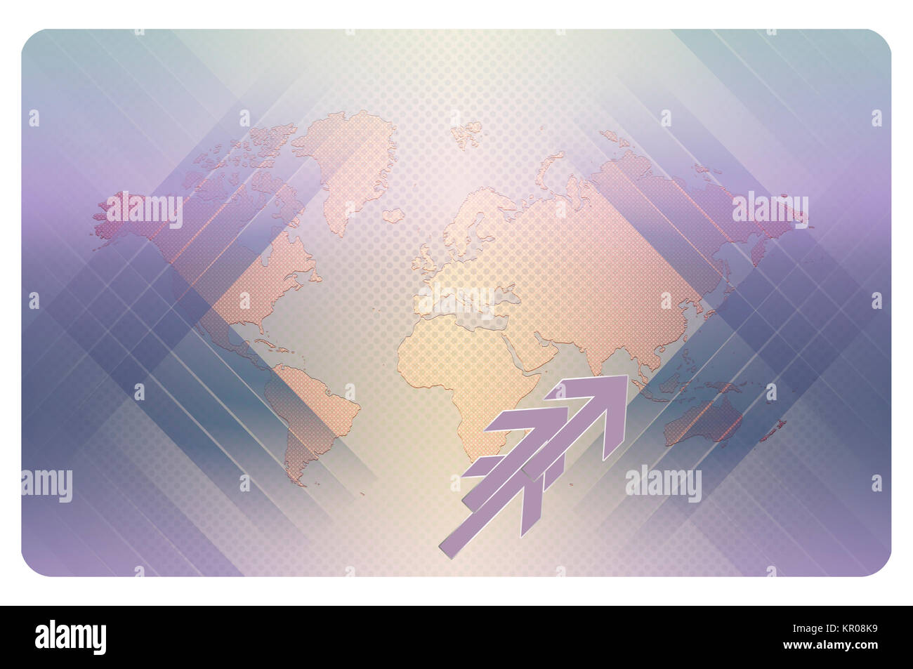 Abstract background with world map for the design of your business card ...