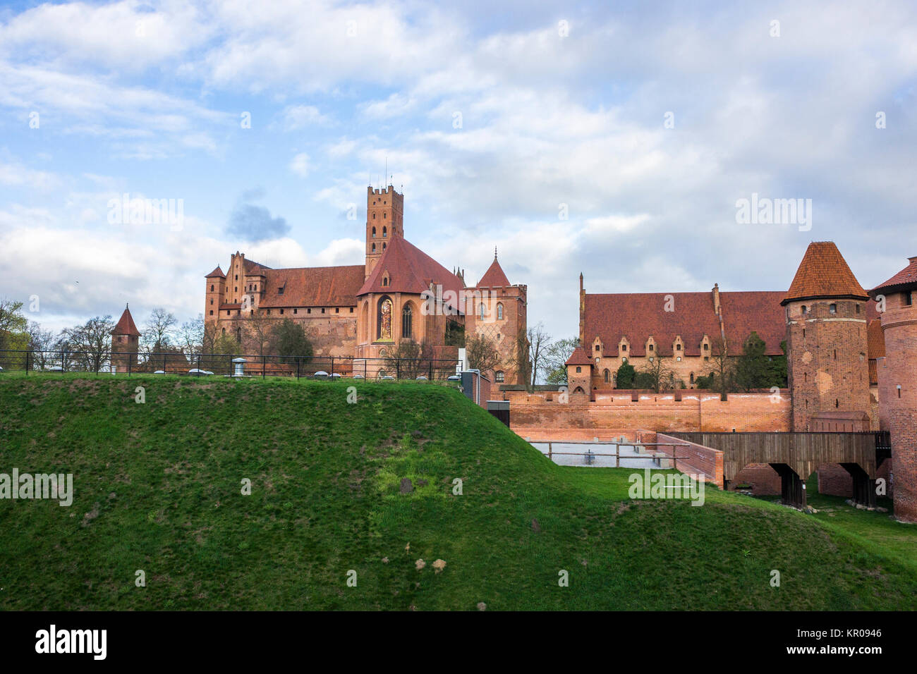 The Castle of the Teutonic Order in Malbork, Poland. A World Heritage ...