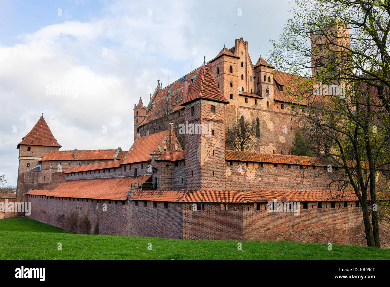 The Castle of the Teutonic Order in Malbork, Poland. A World Heritage ...