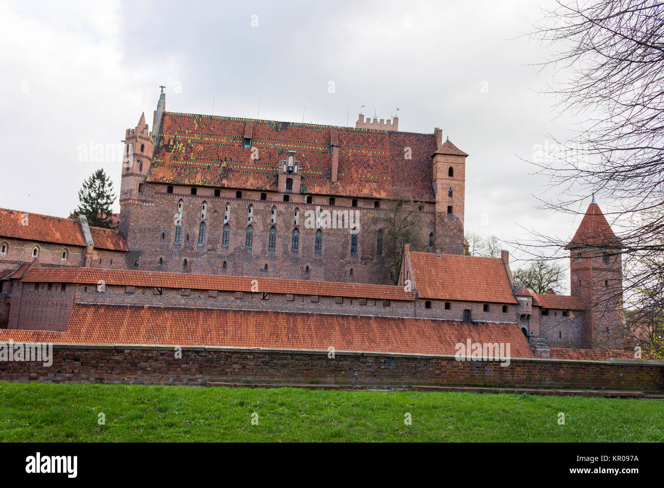 The Castle of the Teutonic Order in Malbork, Poland. A World Heritage ...