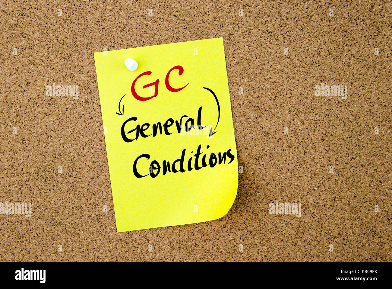 Business Acronym GC General Conditions Stock Photo - Alamy