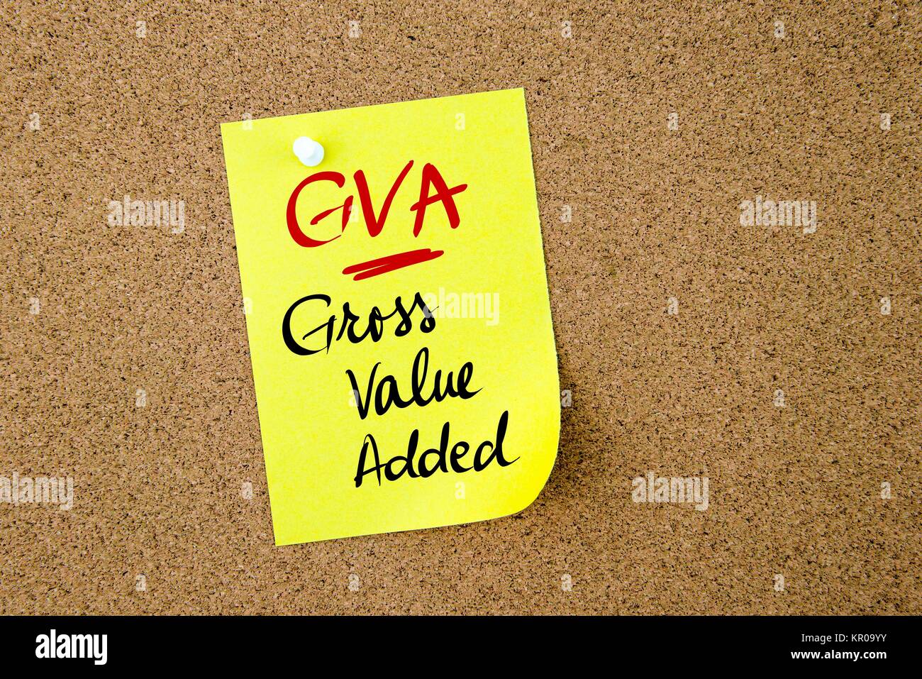 Business Acronym GVA Gross Value Added Stock Photo - Alamy