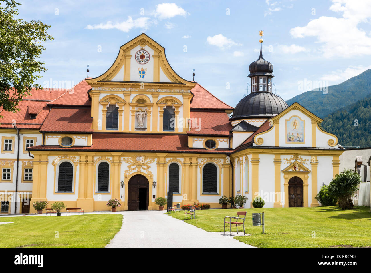Stift Stams, a baroque Cistercian abbey in the municipality of Stams ...