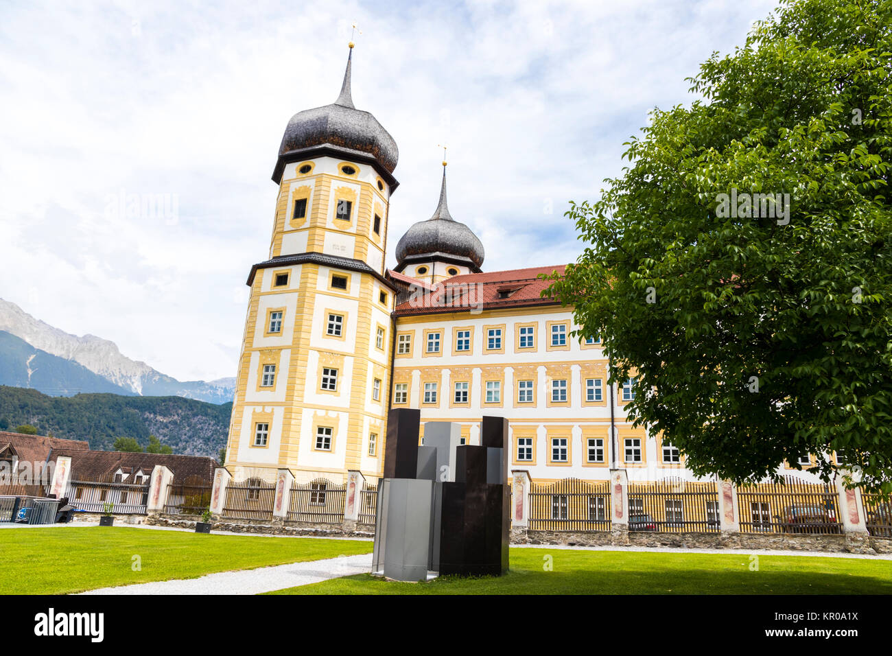 Stift Stams, a baroque Cistercian abbey in the municipality of Stams ...