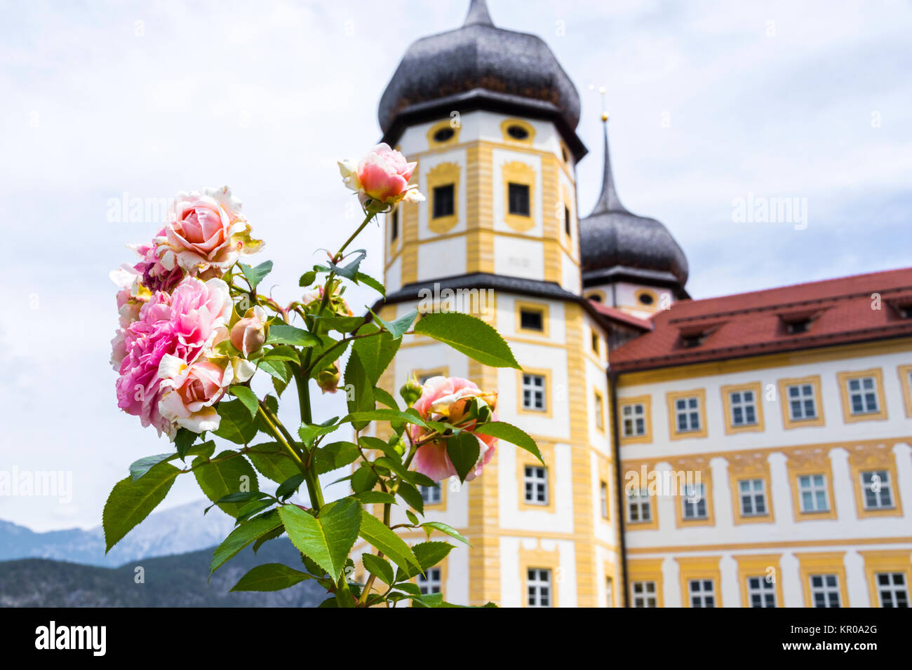 Stift Stams, a baroque Cistercian abbey in the municipality of Stams ...
