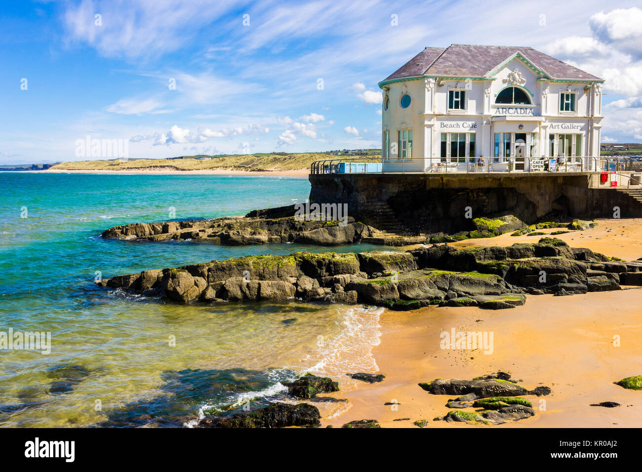 The Arcadia, a historic cafe and ballroom in the coast of Portrush, a ...