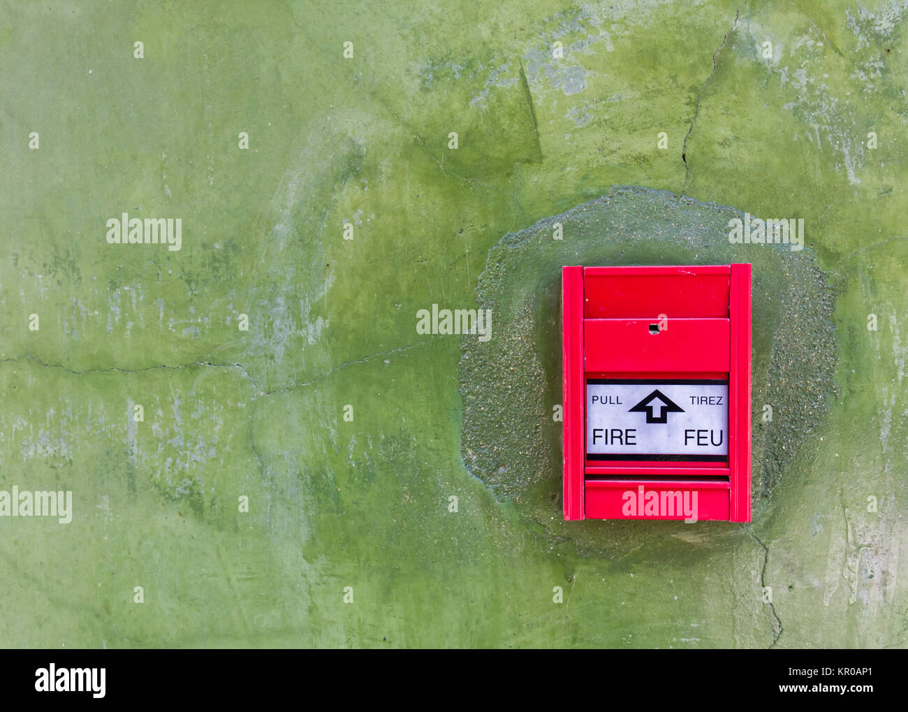 Red Fire alarm Stock Photo - Alamy