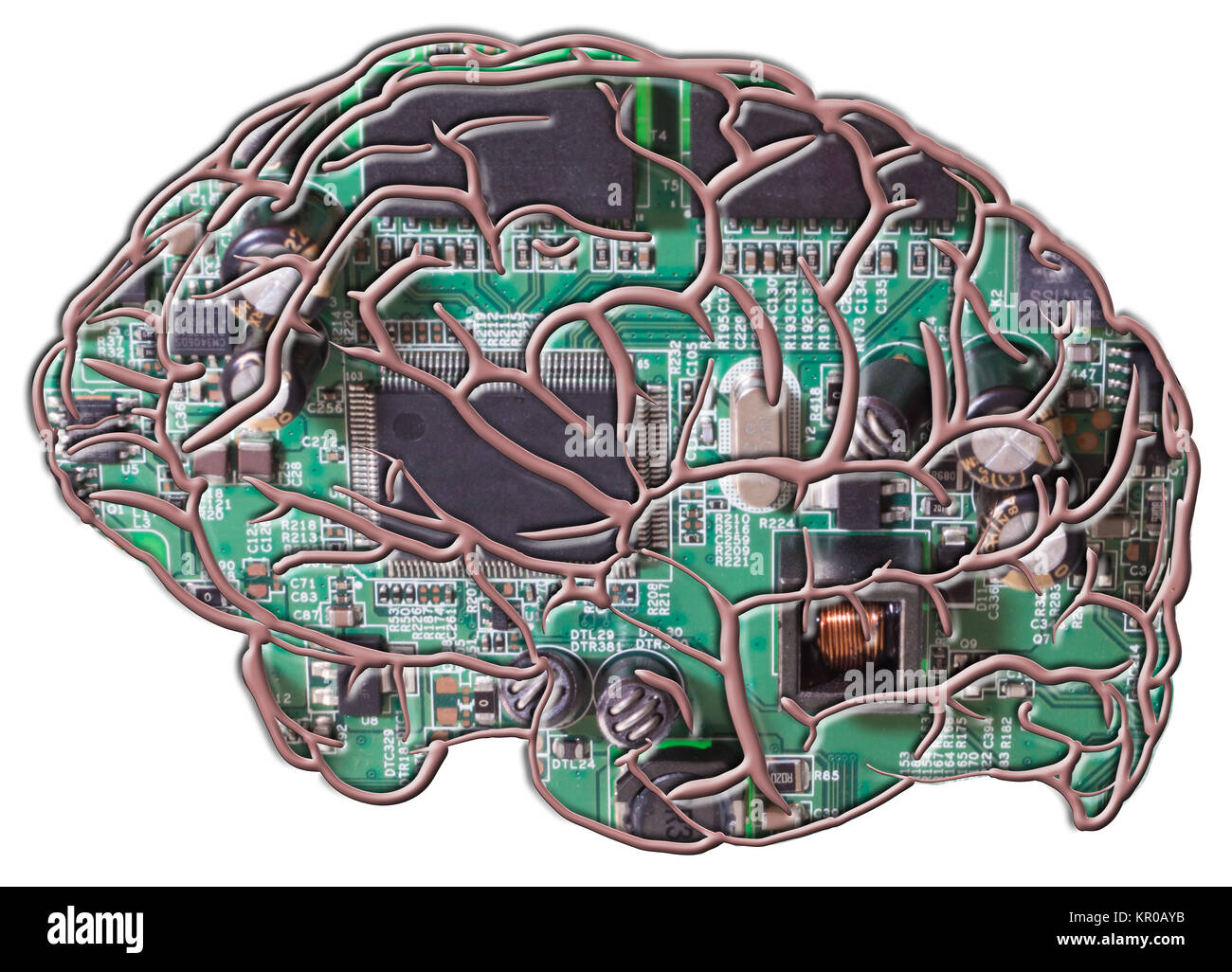 Artificial intelligence ai head metal Cut Out Stock Images & Pictures ...