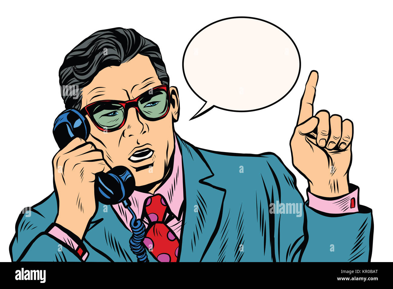 Business boss talking on the phone Stock Photo - Alamy