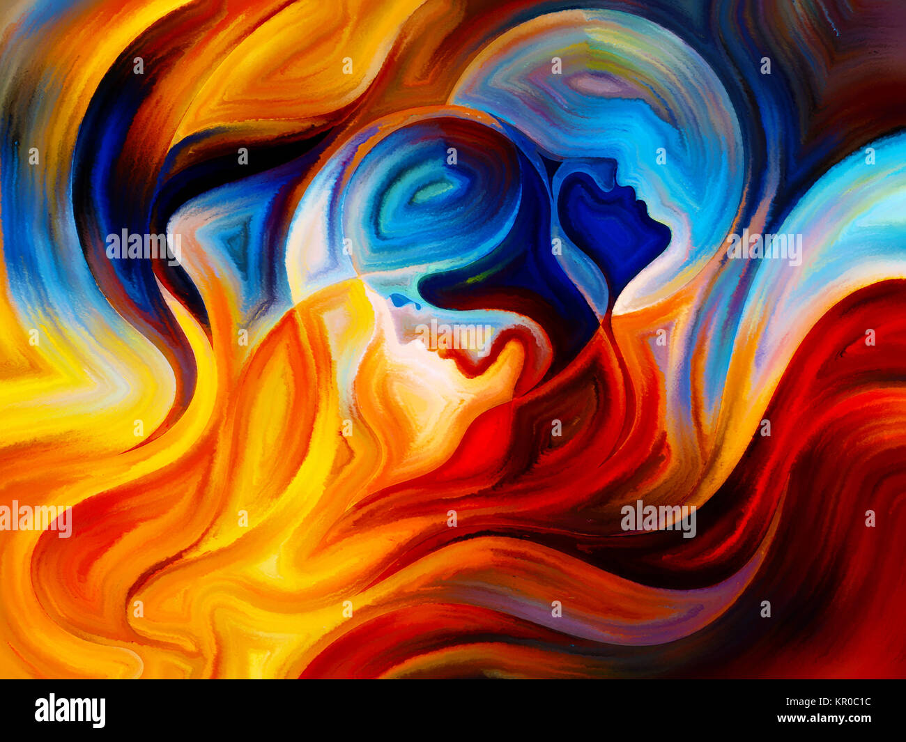 Visualization of Inner Paint Stock Photo - Alamy