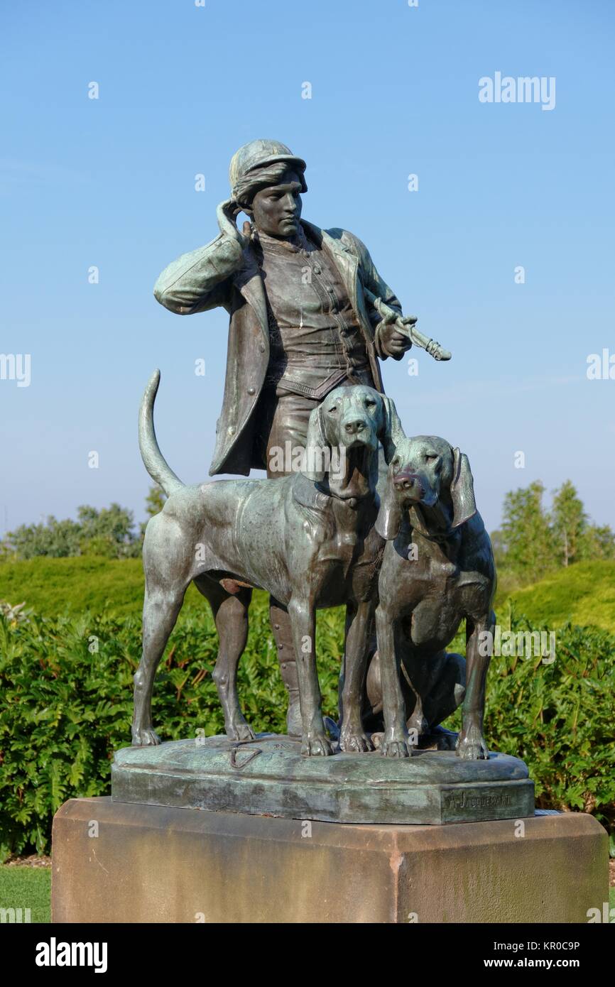Huntsman & Dogs von Henri Alfred Jacquemar Stock Photo - Alamy