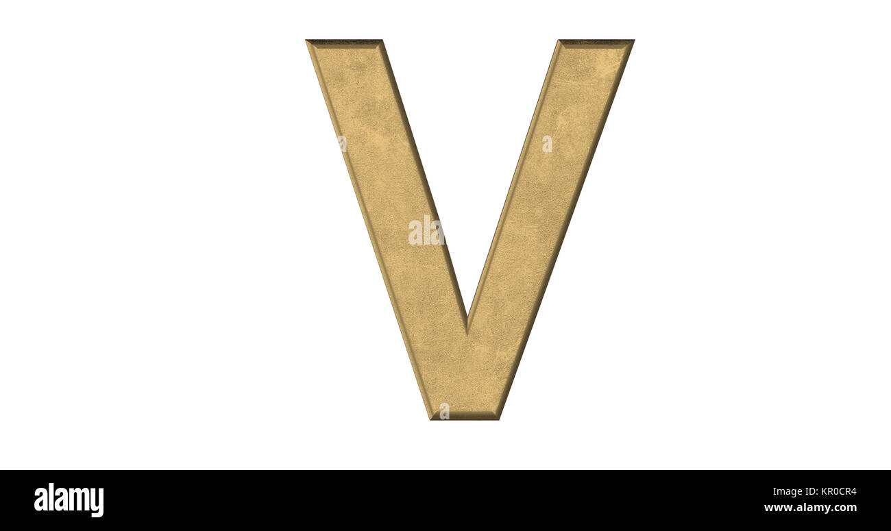 Letter v 3d hi-res stock photography and images - Alamy