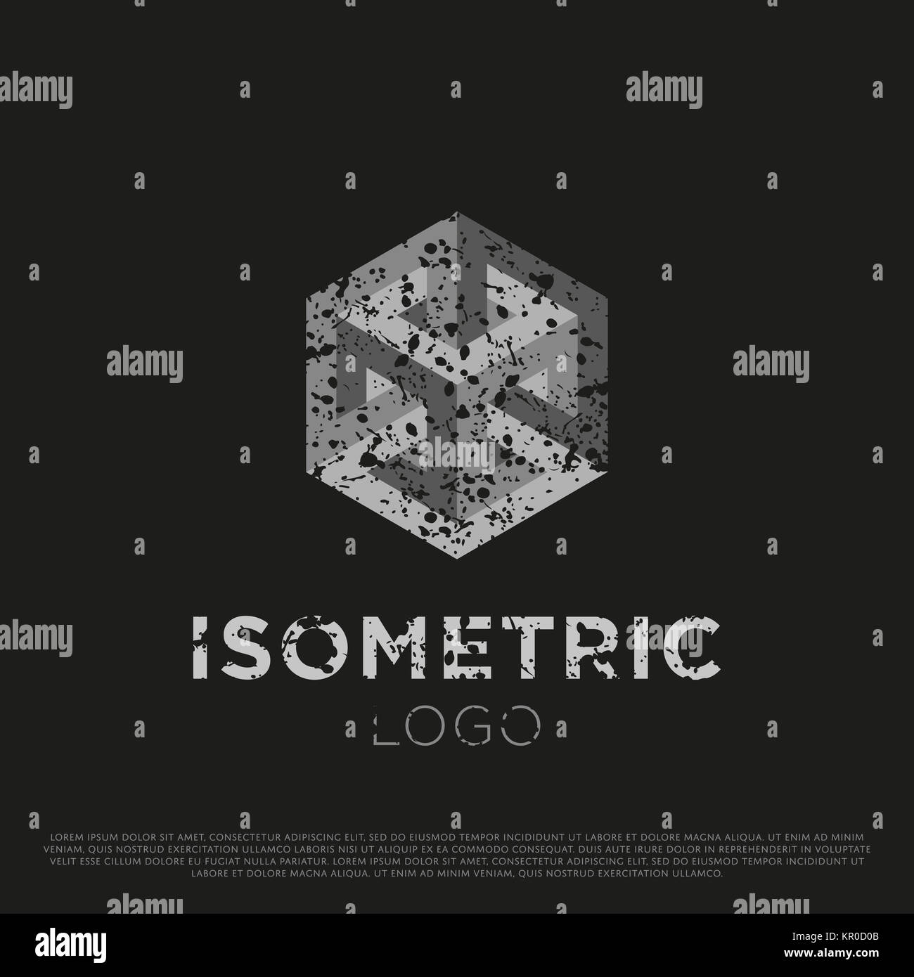 Isometric typography hi-res stock photography and images - Alamy