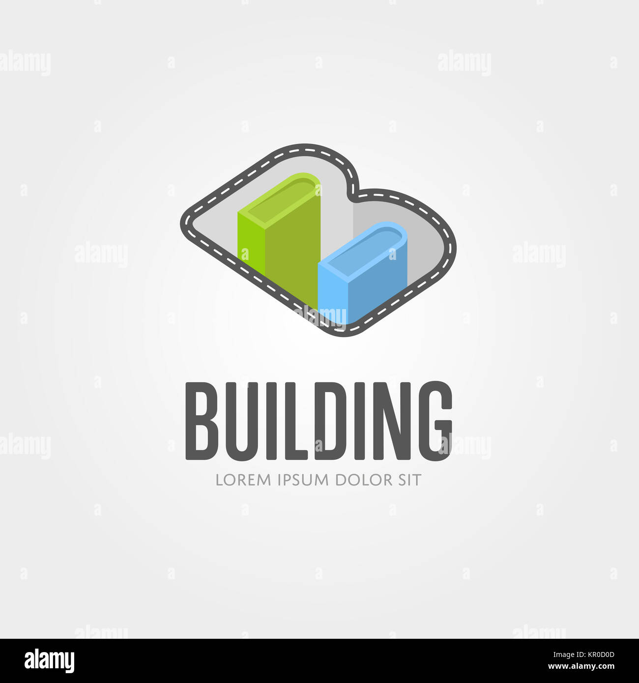 Vector Building logo Stock Photo - Alamy