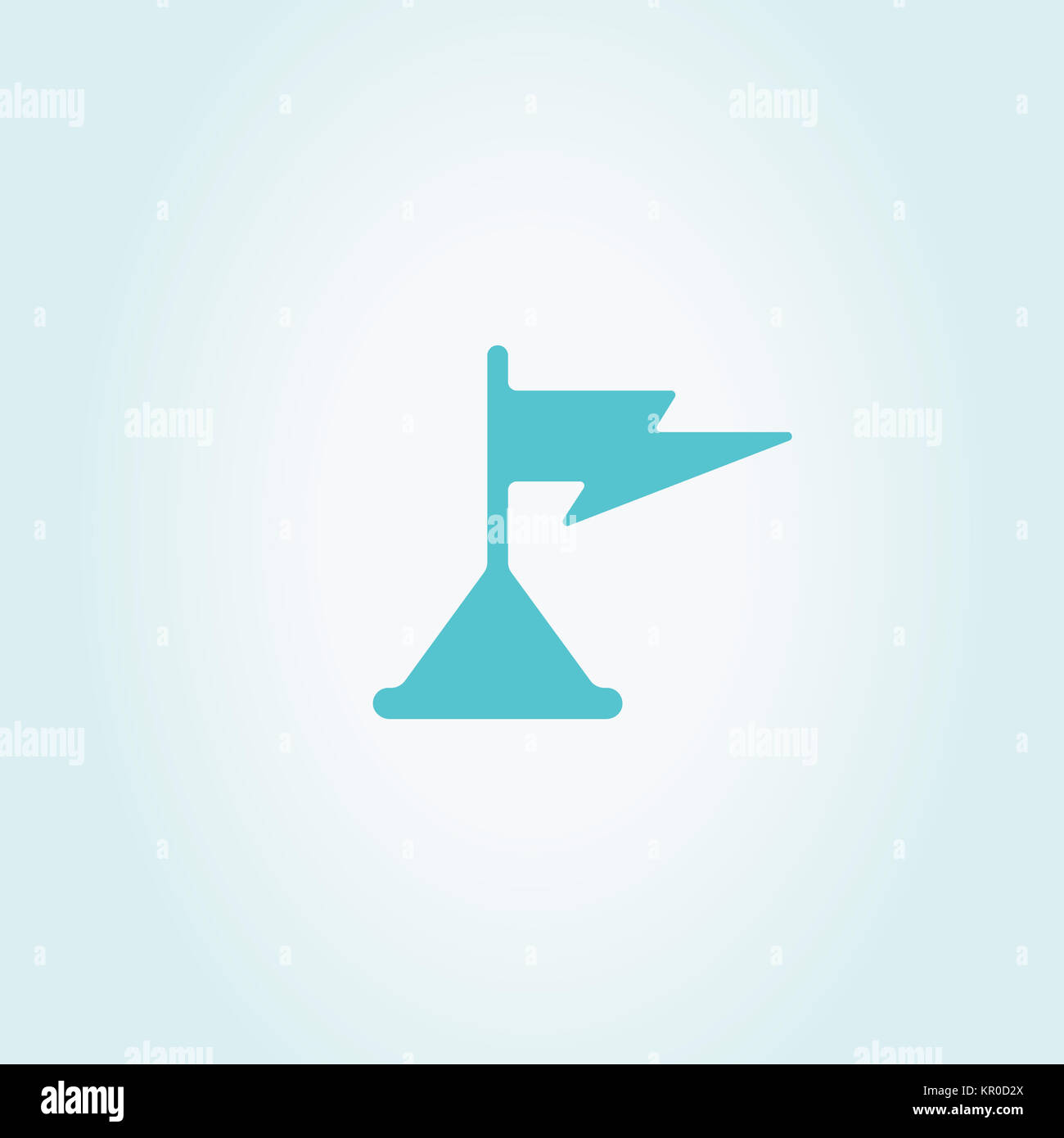 Flag vector icon. Check mark Stock Photo - Alamy