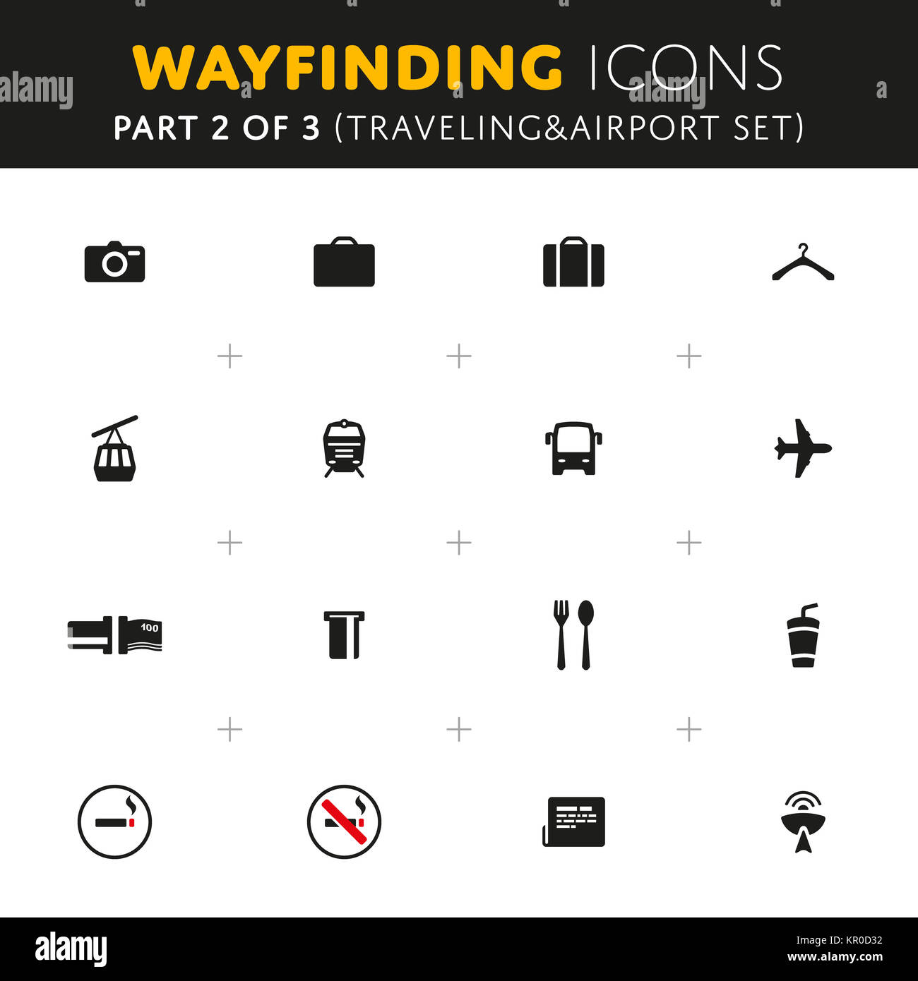Wayfinding icons hi-res stock photography and images - Alamy