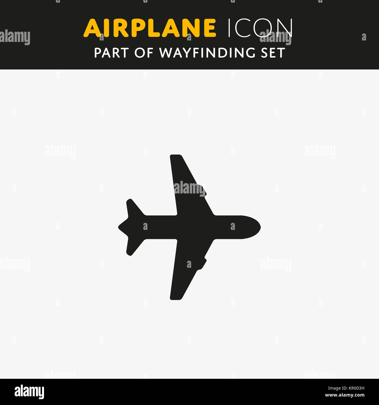 Airplane icon hi-res stock photography and images - Alamy