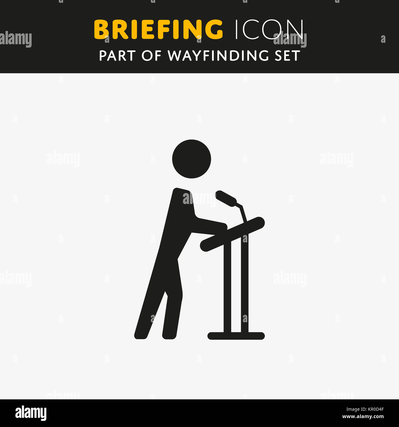 Briefing icon hi-res stock photography and images - Alamy