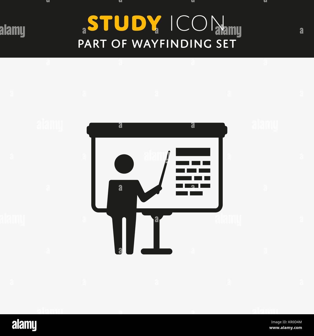 Vector Training, presentation icon Stock Photo - Alamy