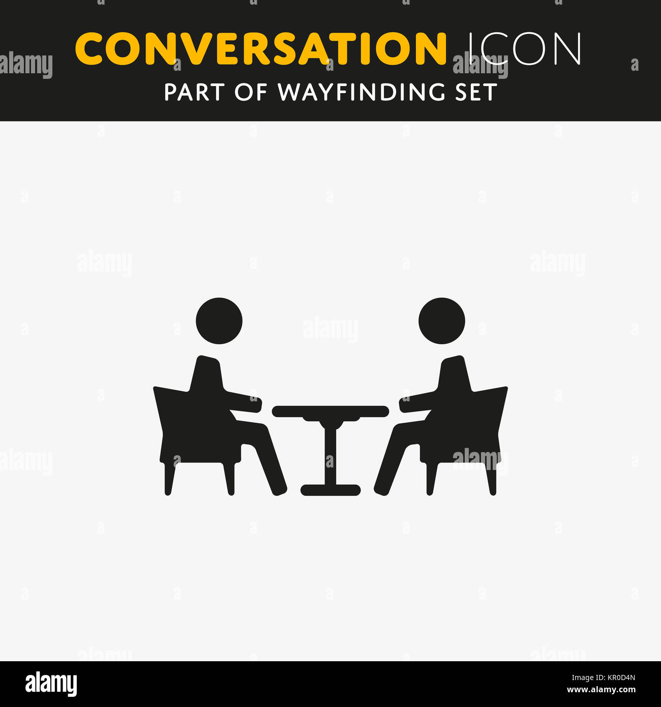 Vector conversation icon Stock Photo - Alamy
