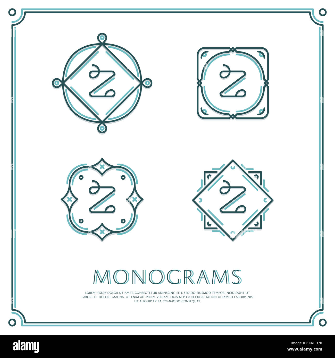 Z monogram logo hi-res stock photography and images - Alamy