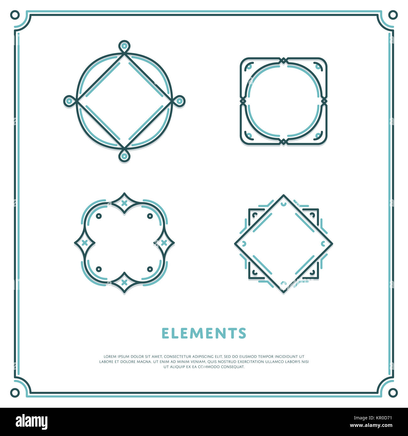 Vector Design Elements Stock Photo - Alamy