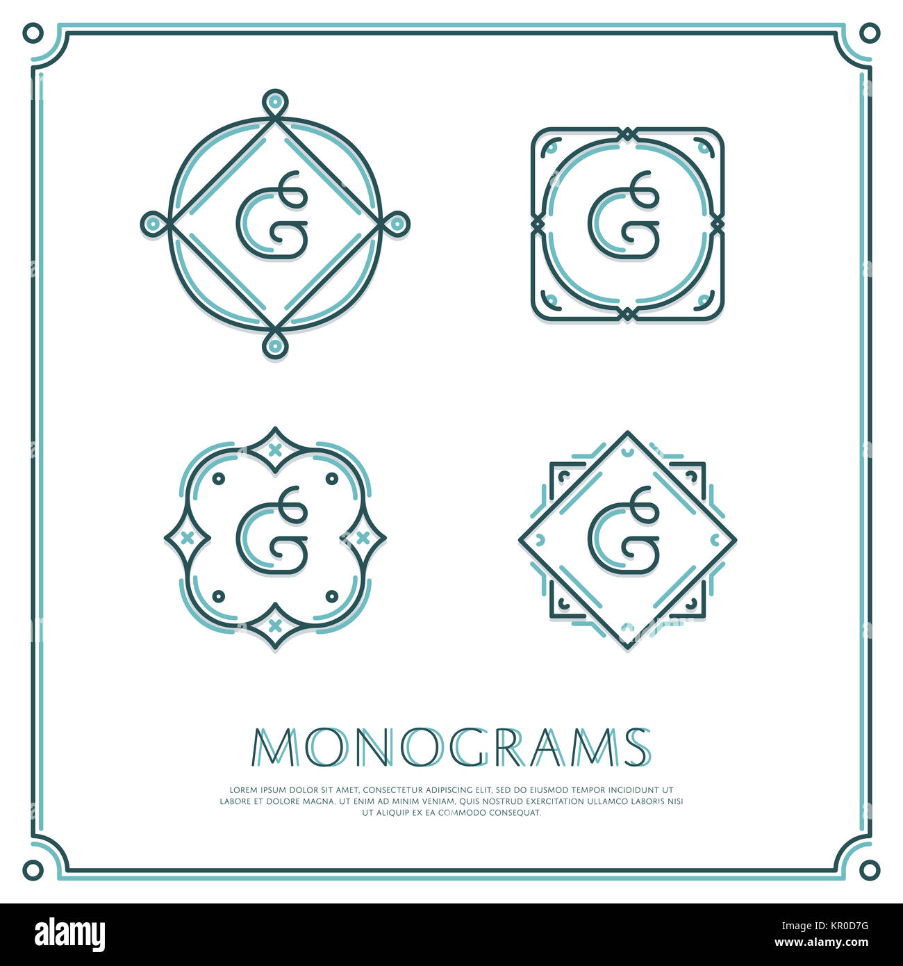 Elegant g logo hi-res stock photography and images - Alamy