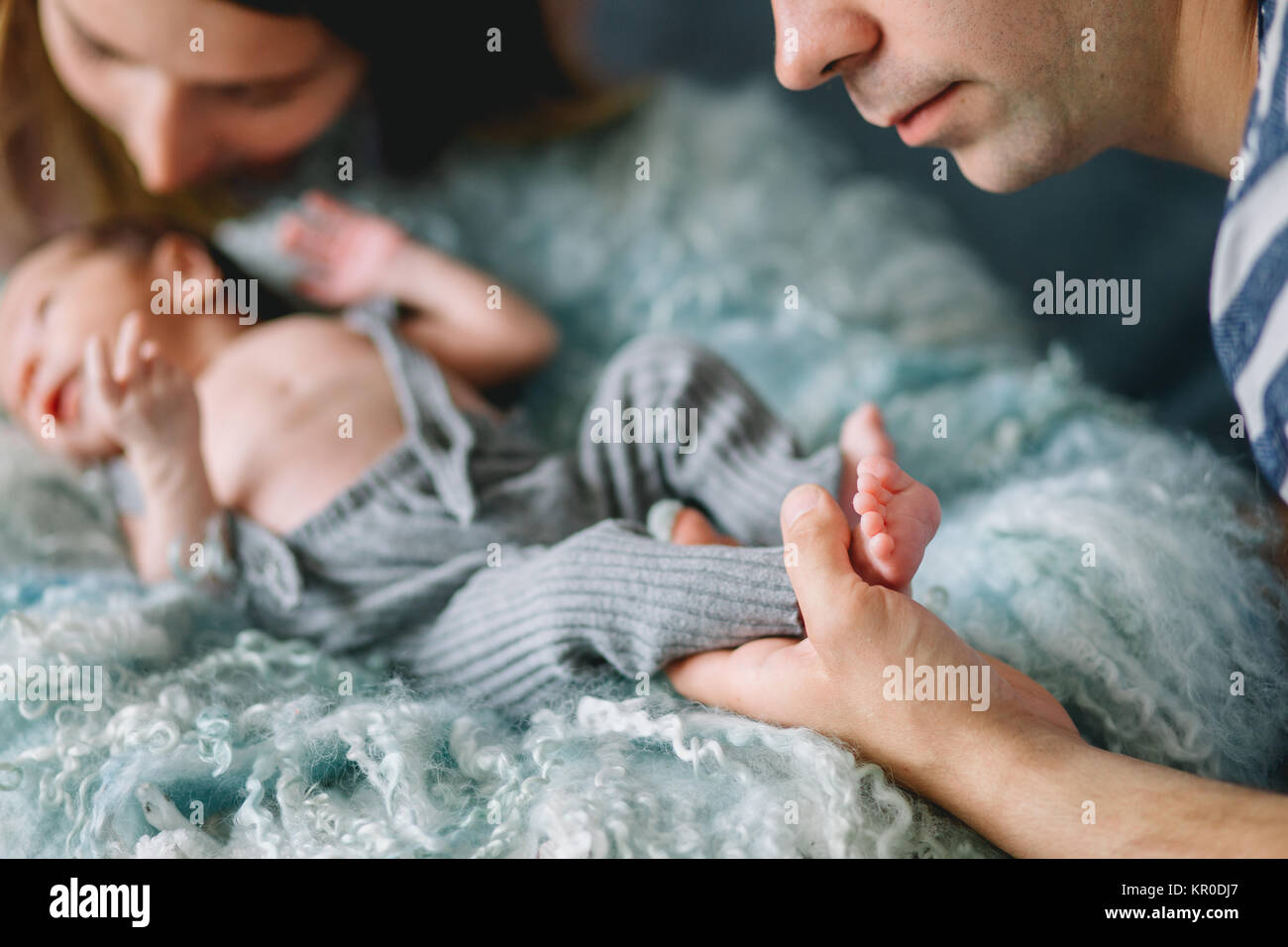 happy parents with newborn baby Stock Photo - Alamy
