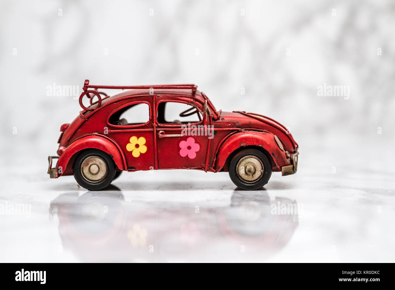 Classic Mini Red Car Model on White Stock Photo - Alamy