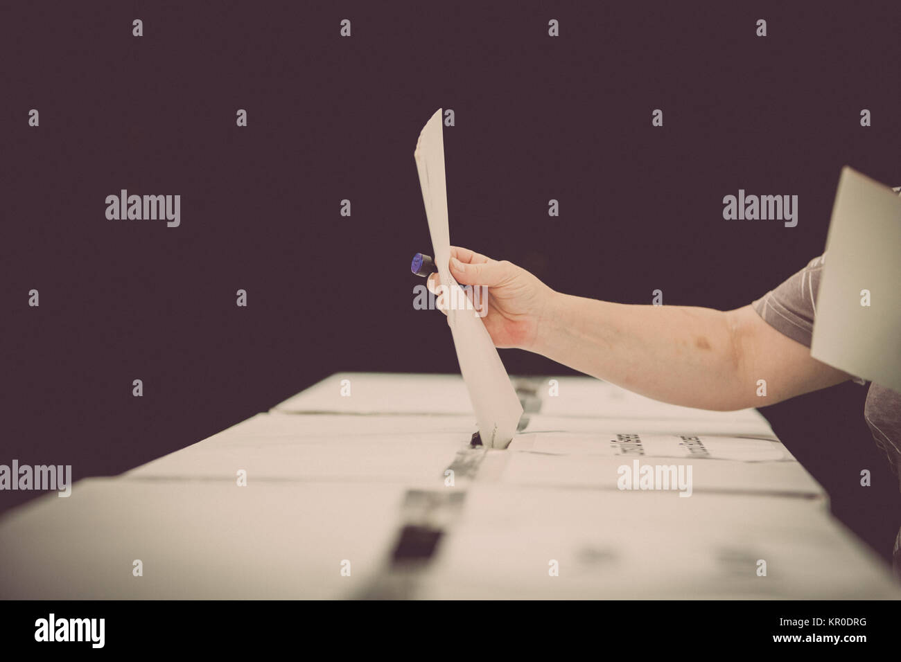 Voting hand detail Stock Photo - Alamy