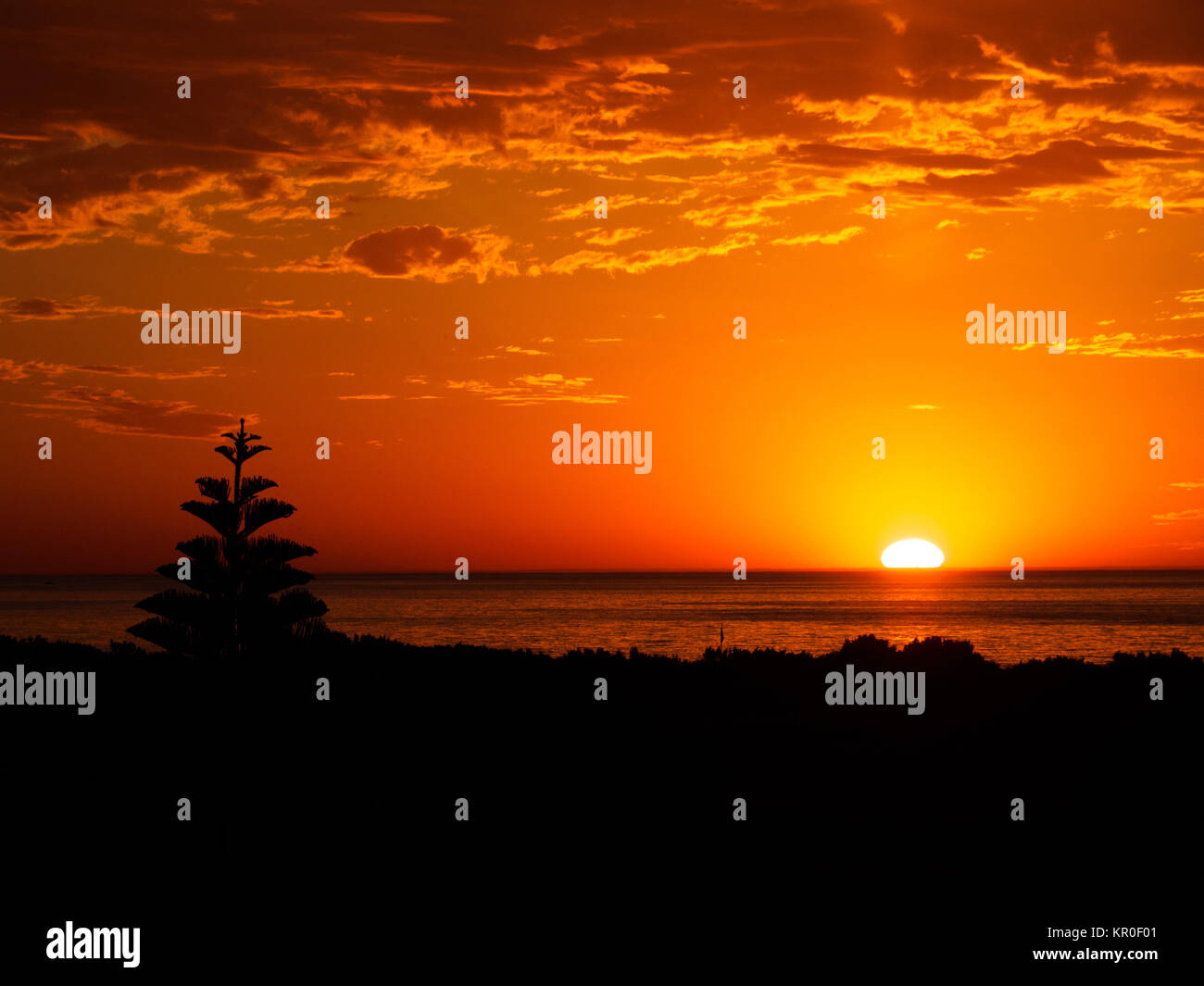 Sunset, kingston SE , South australia Stock Photo - Alamy