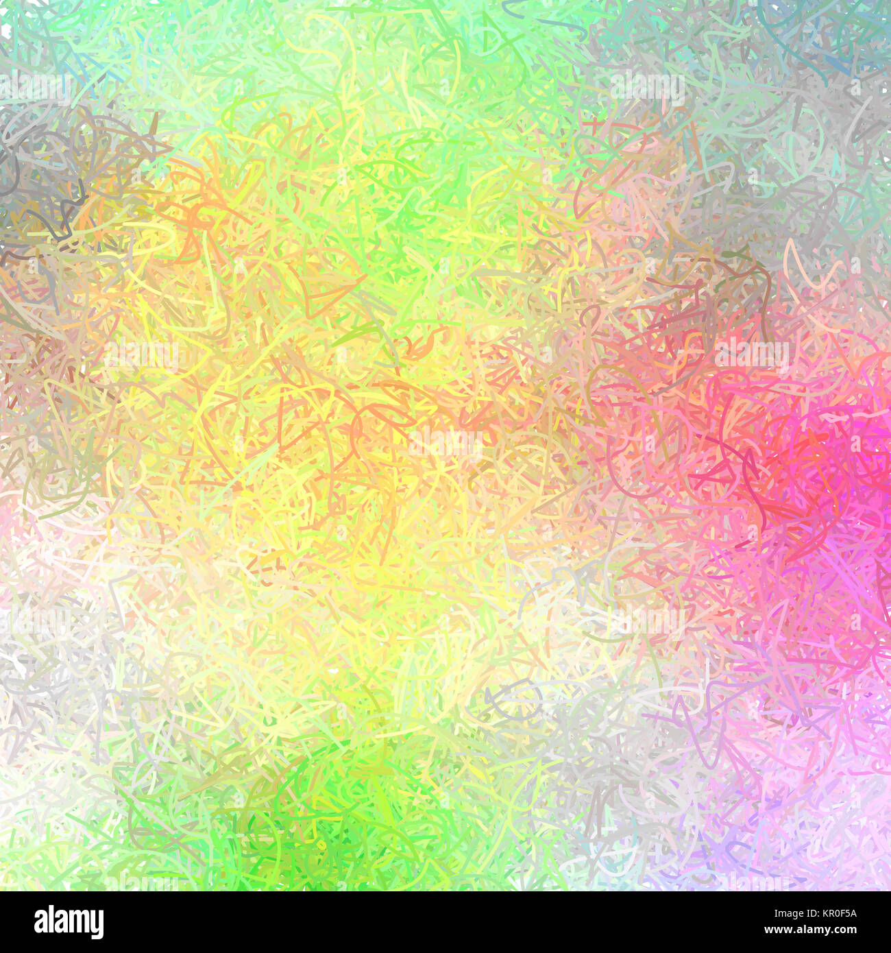 Multihued Vivid Background. Random curved lines. 3D rendering Stock ...