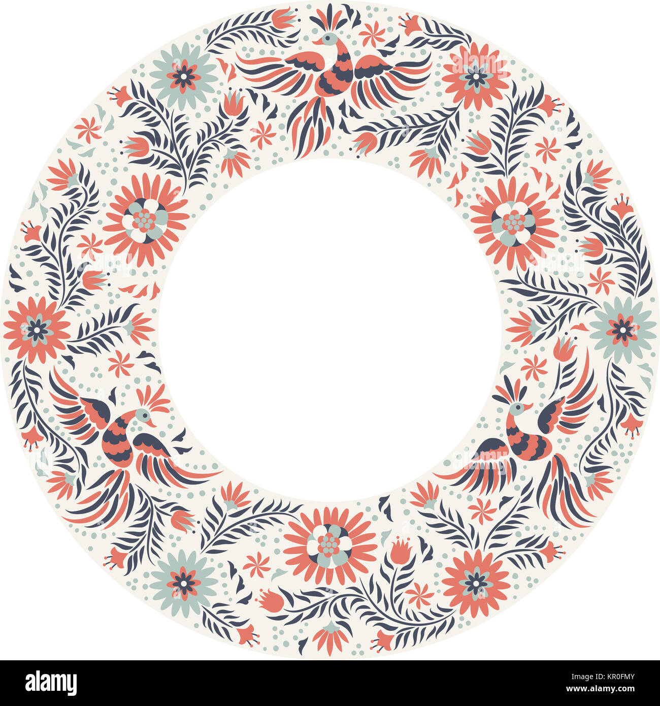 Round frame ancient pattern vector hi-res stock photography and images ...