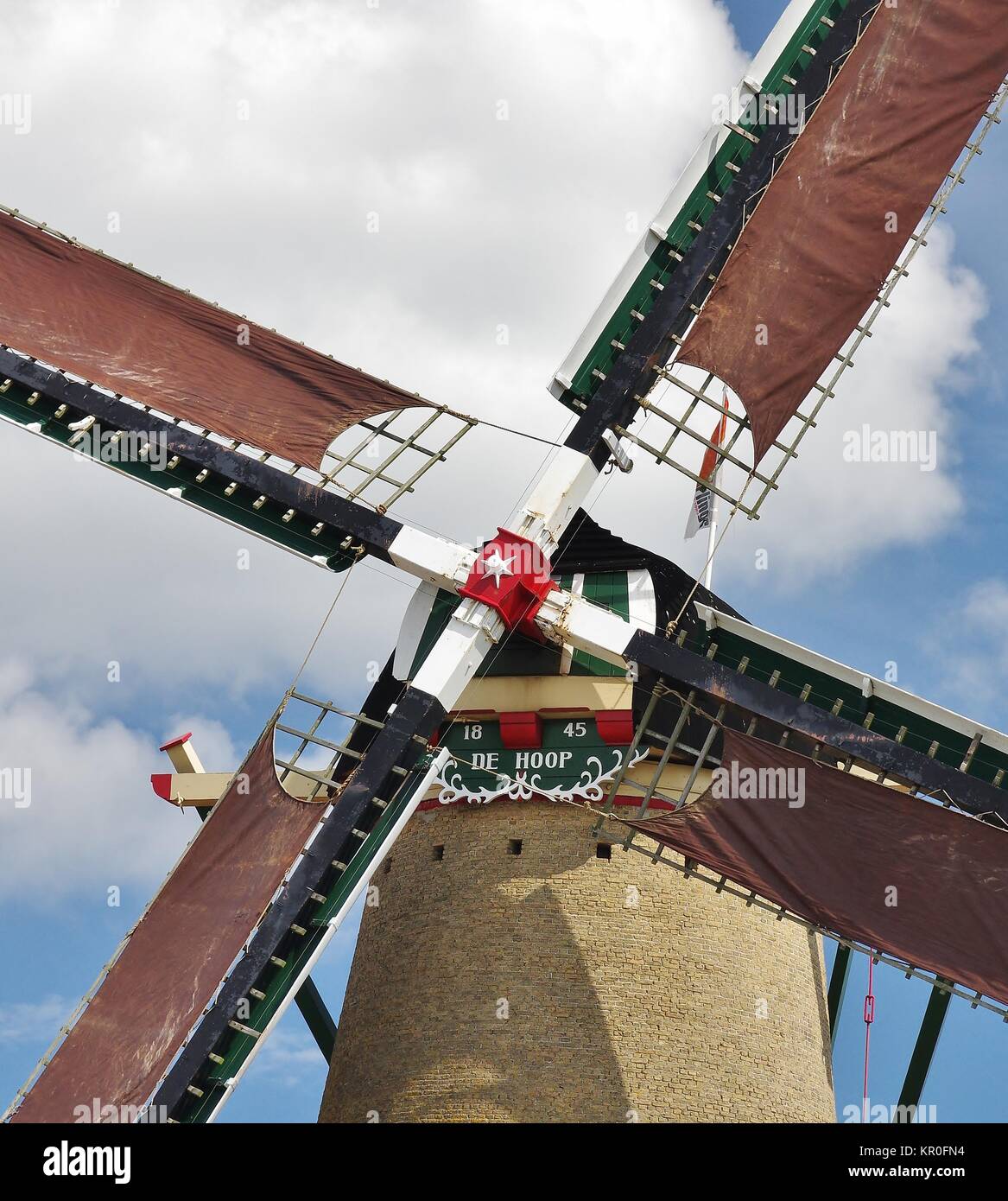 grain windmill Stock Photo - Alamy