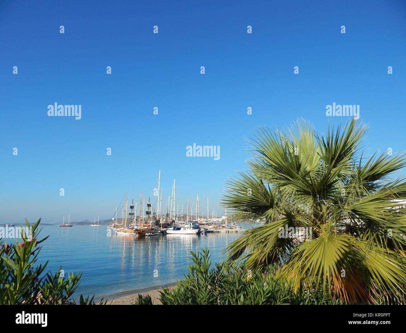 overlooking the port of bodrum,turkey Stock Photo - Alamy
