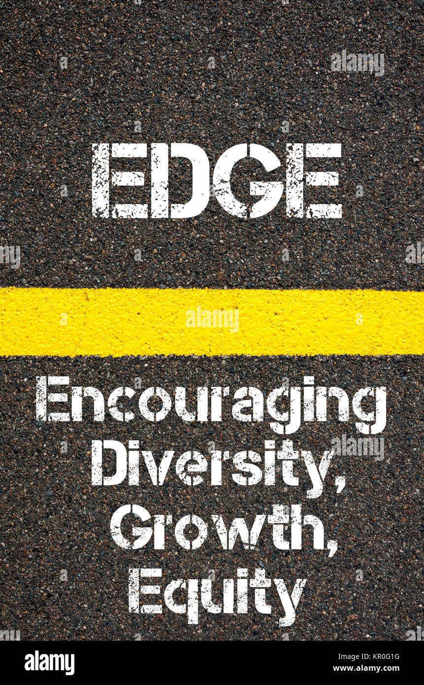 Business Acronym EDGE Encouraging Diversity Growth And Equity Stock ...