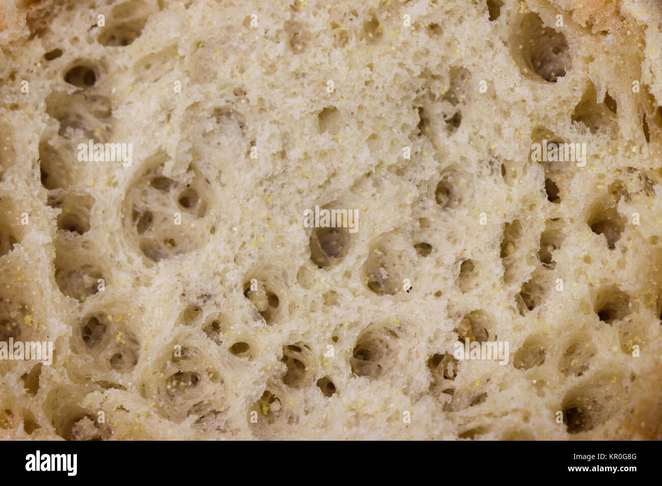 Bread crumb in the close up scene Stock Photo - Alamy