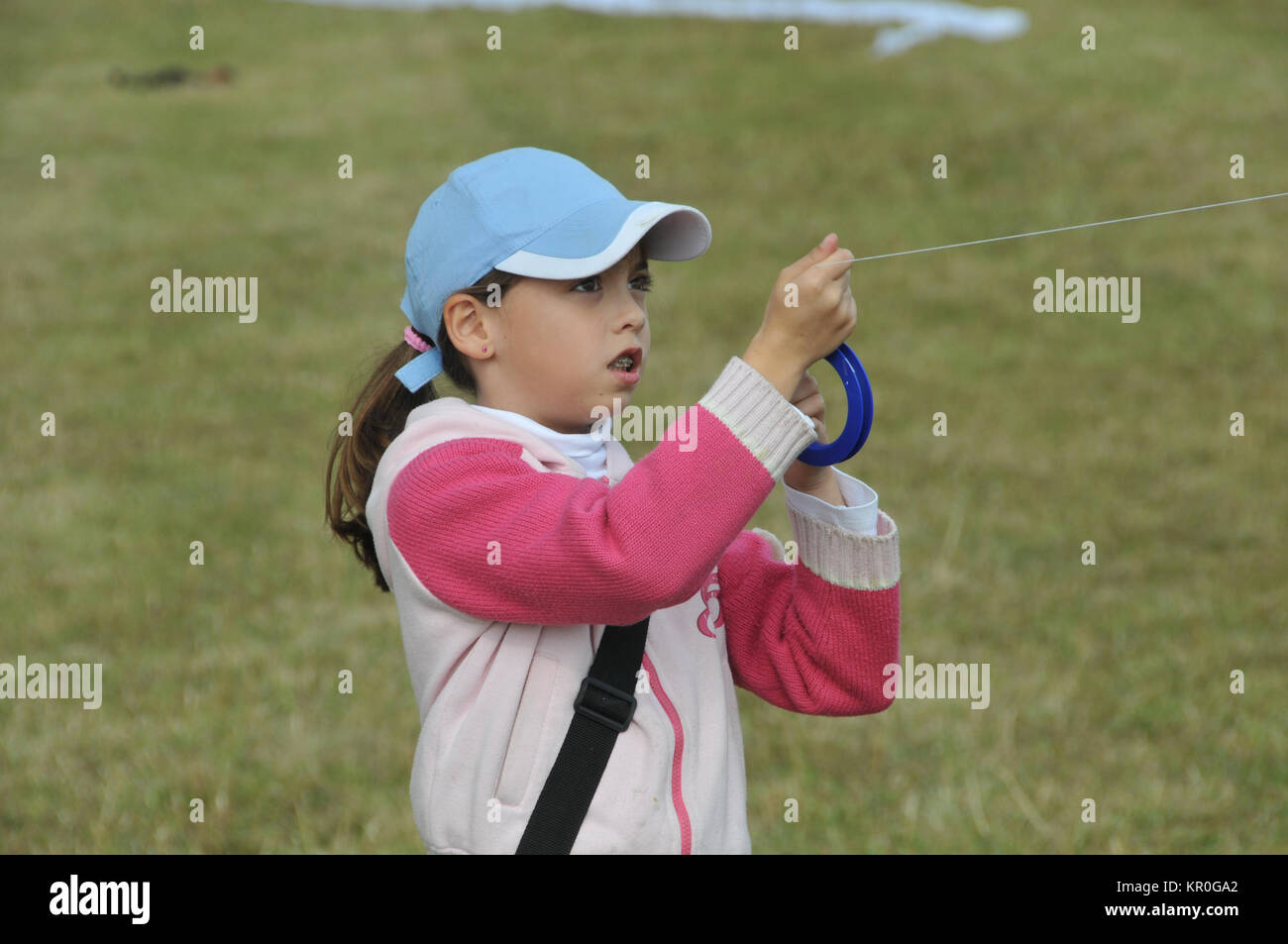 little girl at the dragon-rise-blank Stock Photo - Alamy