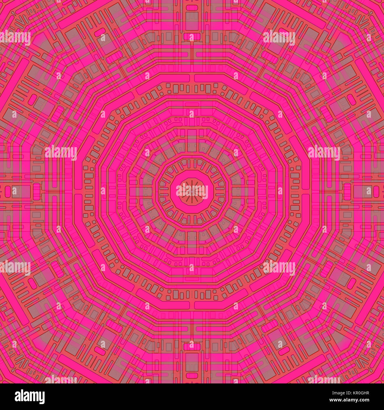Abstract geometric seamless background. Concentric circle pattern in ...