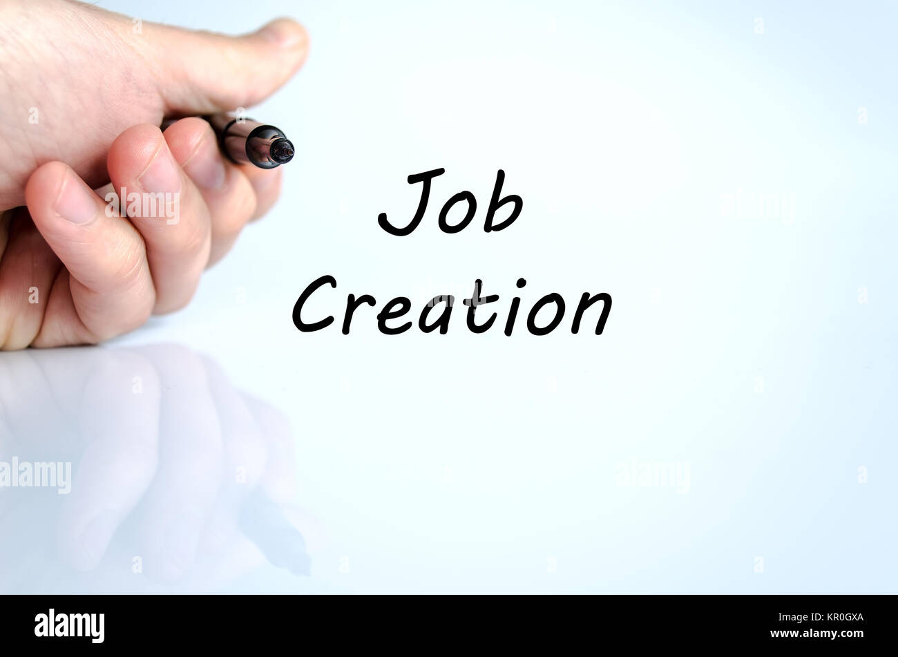 Job creation text concept Stock Photo - Alamy