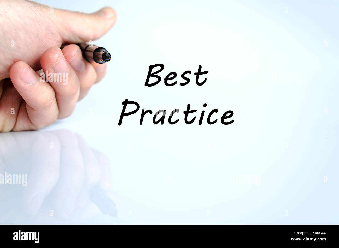 Best practice text concept Stock Photo - Alamy