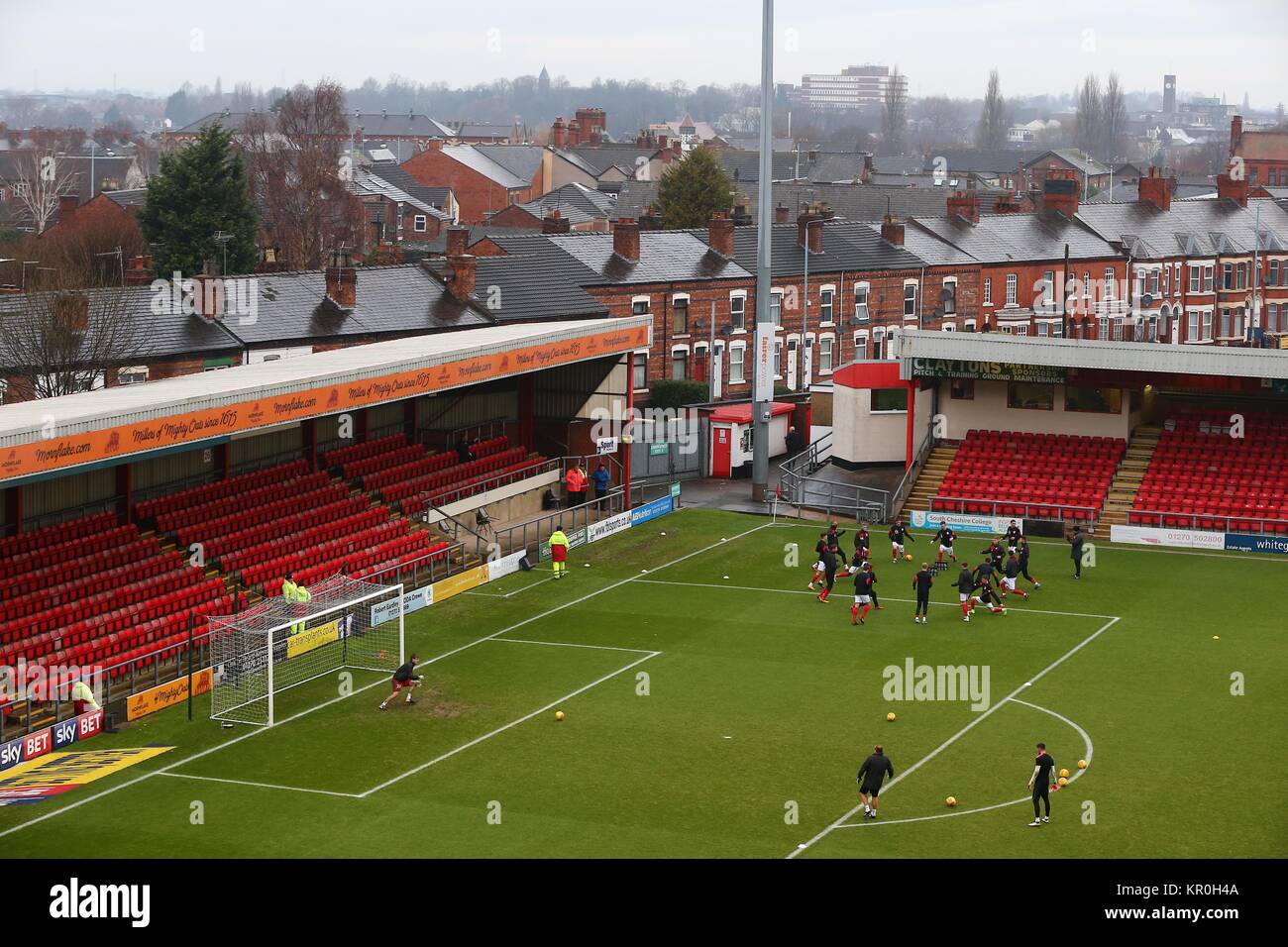Crewe alexandra stadium aerial hi-res stock photography and images - Alamy