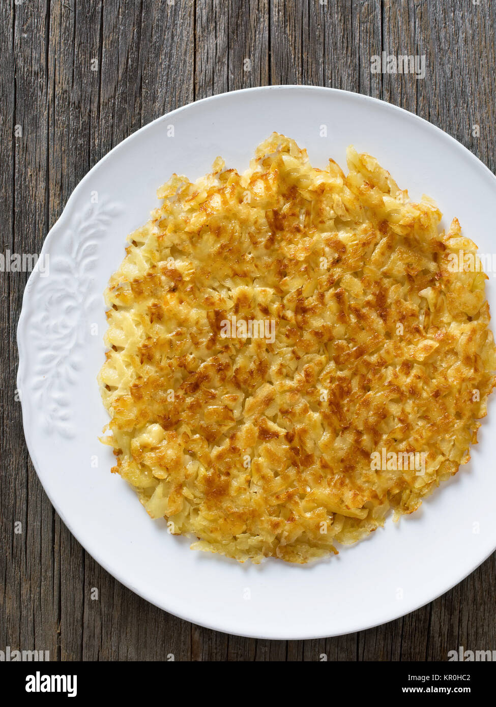 rustic golden crispy swiss rosti Stock Photo - Alamy